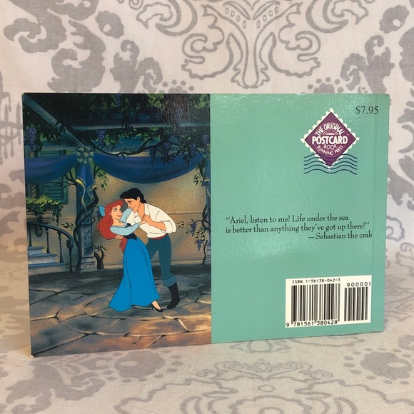 Disney | Accents | Vintage 991 Disney Little Mermaid Postcard Book ...